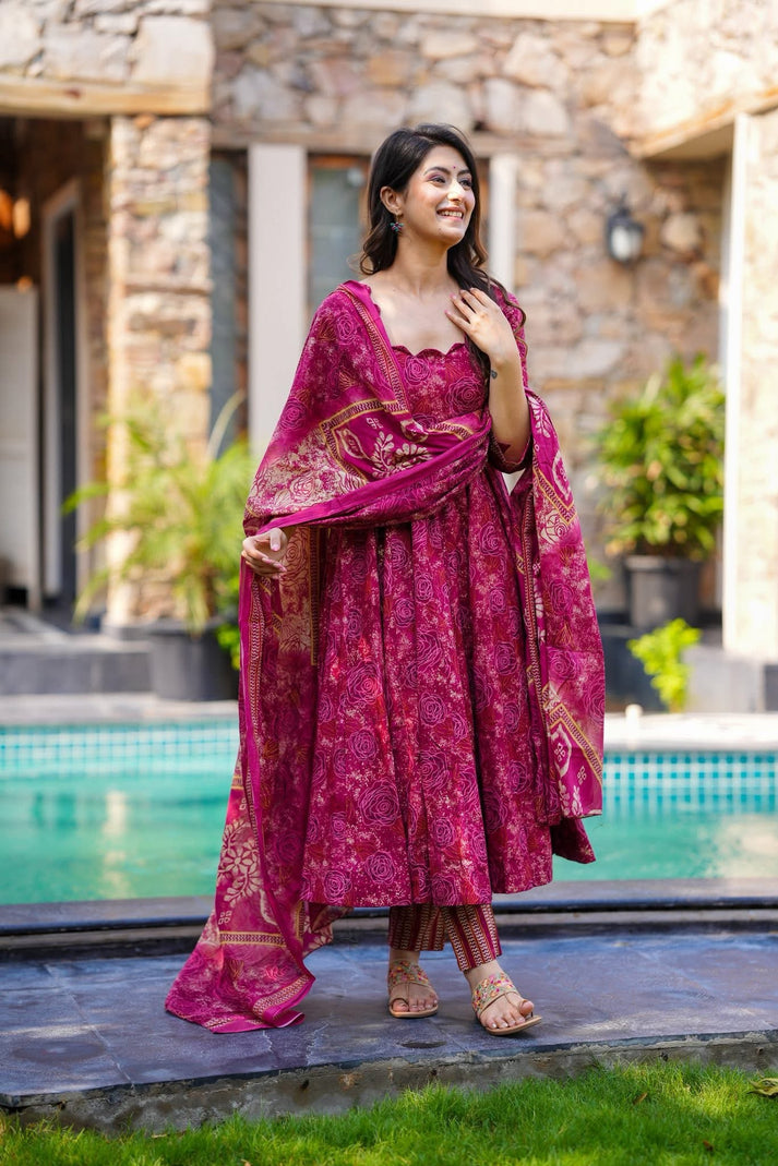 Gulabi Cotton Suit Set – Ziyanja